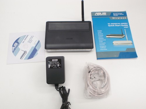ASUS WL-520GC 11G 11B WIRELESS BROAD RANGE ROUTER FIREWALL | eBay Australia