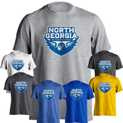 University of North Georgia UNG Nighthawks Athletic Logo Short Sleeve T ...