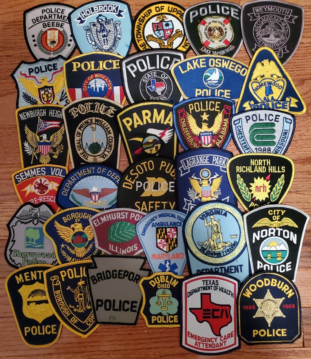32Pc LEO/Police/Corrections/Federal/Fire/EMT Patch Mixed Lot | eBay