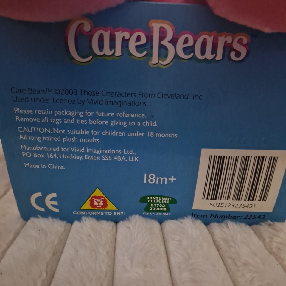 CareBear "Love-A-Lot Bear" Plush - 20" - Vivid Imaginations 2003 ...