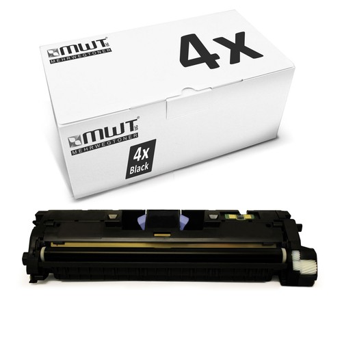 4x MWT Toner SCHWARZ für HP Color LaserJet 2550-N 2550-L 2550-LN 2820 ...