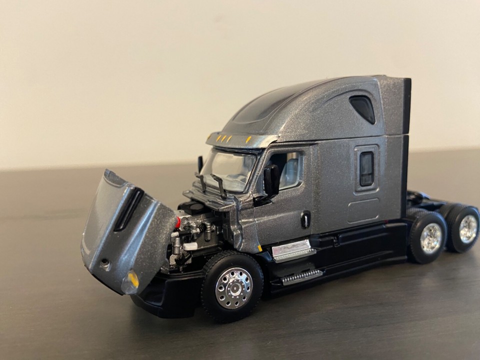 1/64 DCP/ First Gear Gun Metal Freightliner Cascadia Sleeper | eBay