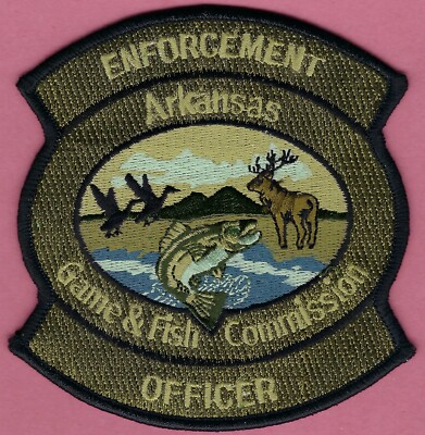 ARKANSAS GAME & FISH COMMISSION ENFORCEMENT TACTICAL PATCH | eBay