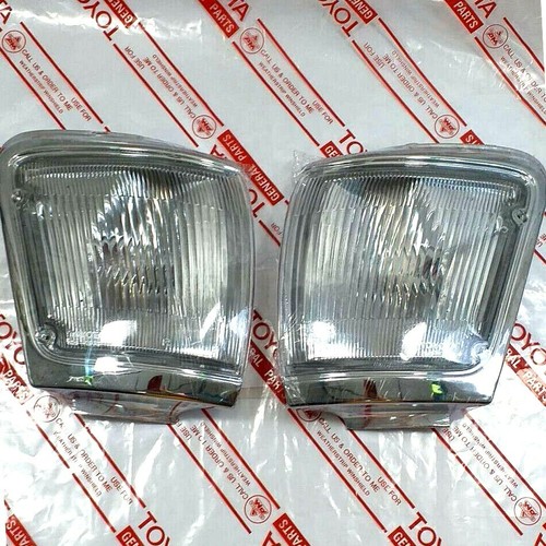 FOR TOYOTA HILUX LN103 LN104 1996 FRONT CHROME CORNER INDICATOR LIGHT ...