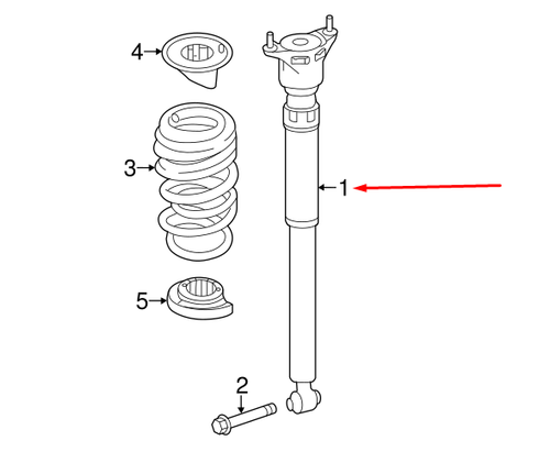NEW MERCEDES-BENZ CLA COUPE C117 REAR SHOCK ABSORBER A1763201531 ...
