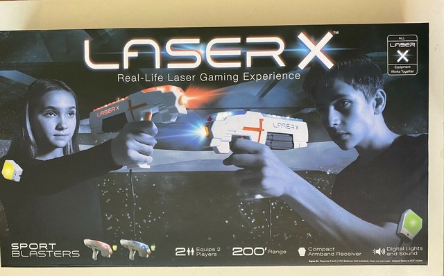 Laser X 2 Player Set Real-life Laser Gaming Experience 200 Range Light ...
