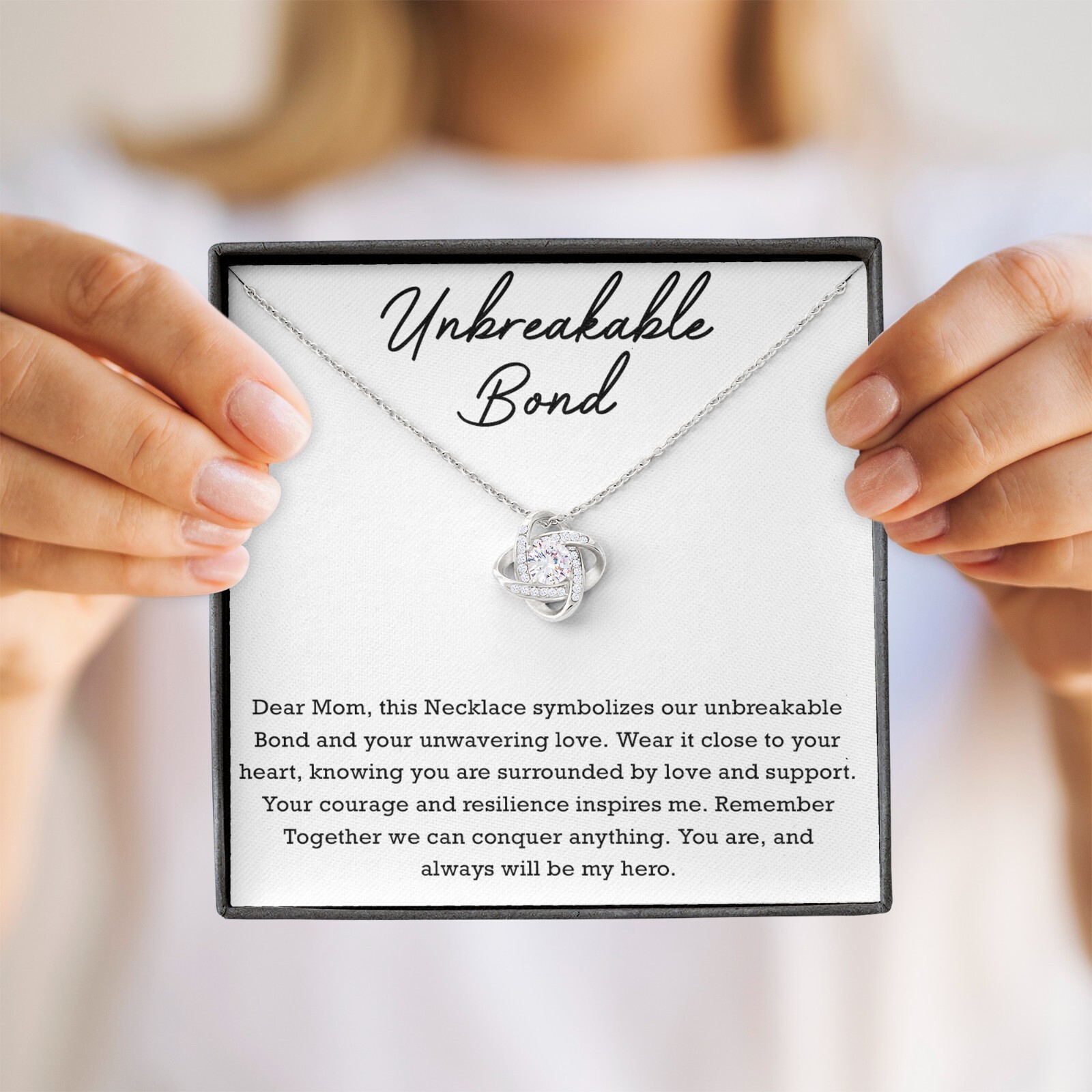 Unbreakable Bond Necklace, Unbreakable Bond Strength , Necklace Gift ...