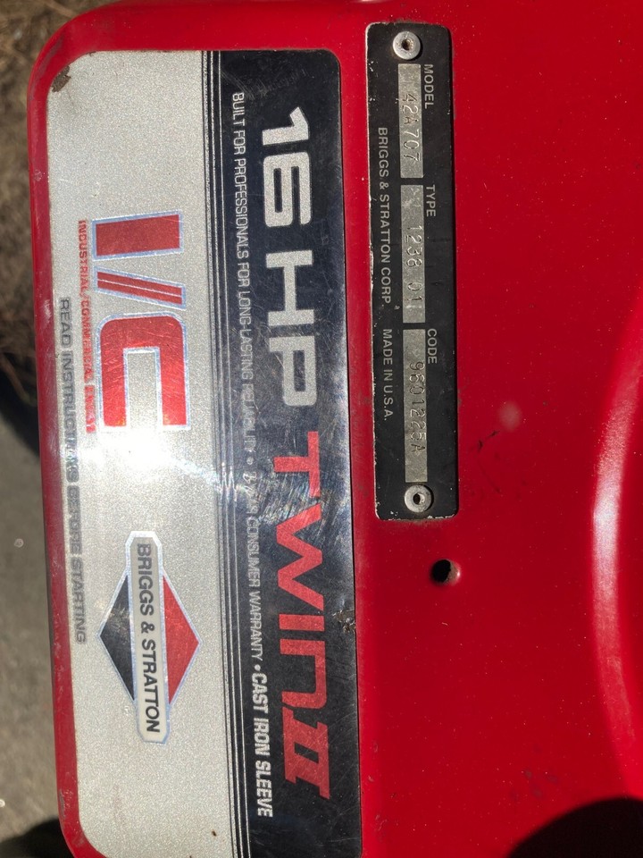 BRIGGS AND STRATTON 16HP TWIN OPPOSED ENGINE NEW STARTER | eBay