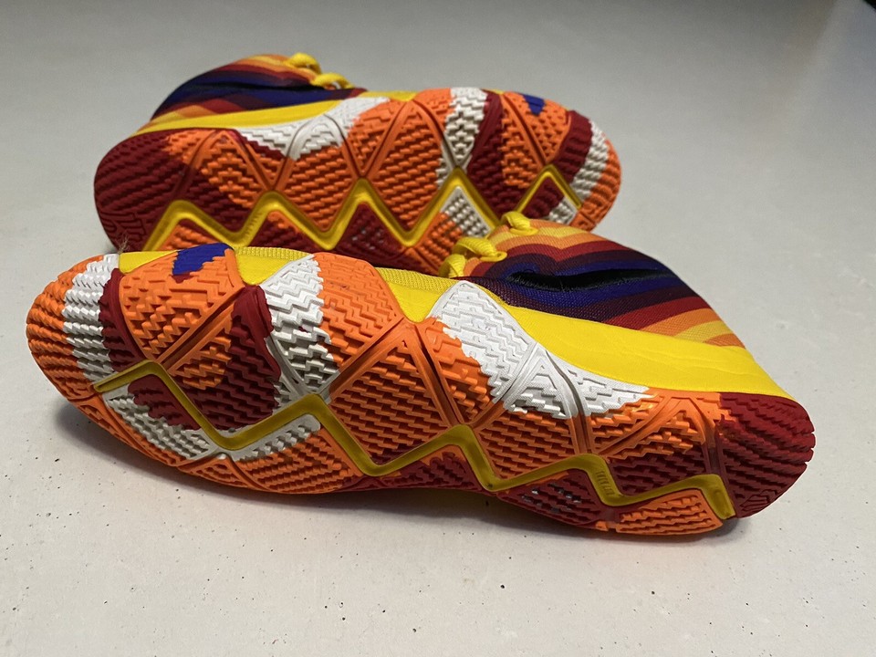 2018 Nike Kyrie Irving 4 Decades Pack '70s Amarillo Black Sail Size 7Y ...