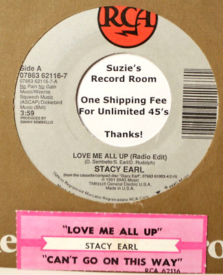 Stacy Earl Love Me All Up #B Dance Pop Jukebox Strip & VG+/VG 45 7 ...