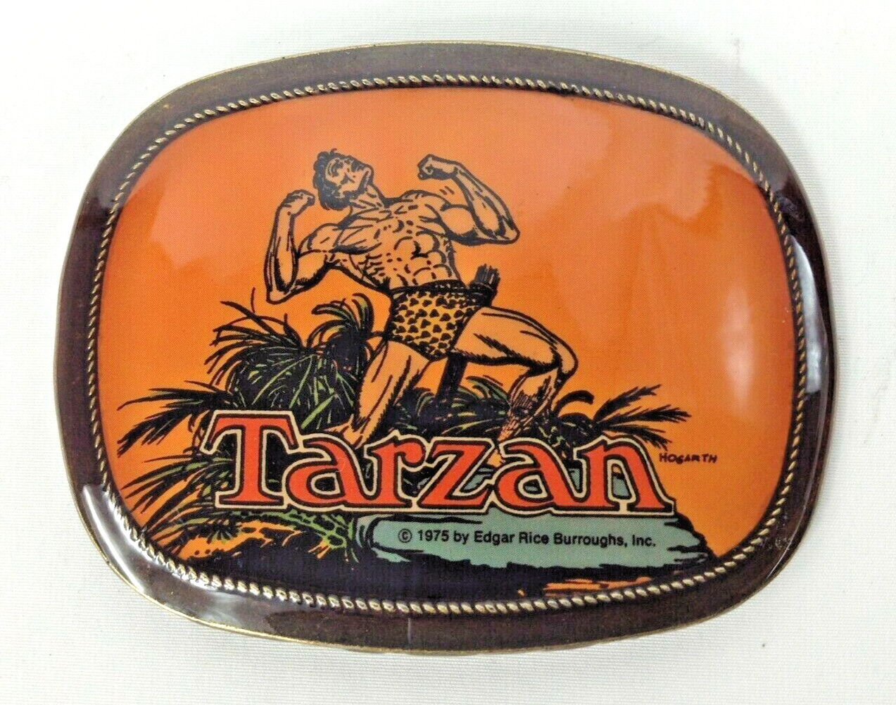 TARZAN Belt Buckle 1975 Jungle Crane Comics ART Pacif… - Gem
