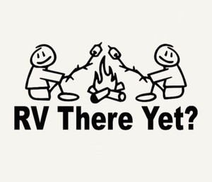 RV There Yet Decal Sticker JDM Funny Vinyl Car Truck Bumper camping ...