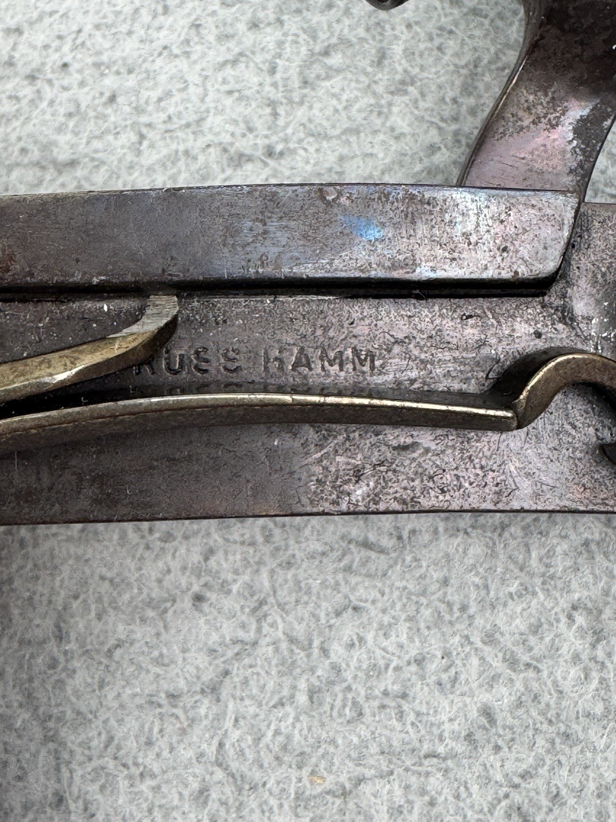 Russ Hamm Percussion Lock Plate And Hammer Dixie Hawken Blackpowder | eBay