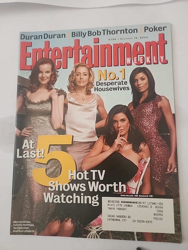 October 15, 2004 Issue Entertainment Weekly Desperate Housewives #163 ...