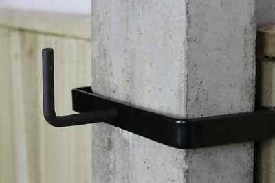 2x Concrete Post Clips Powder Coated | MyGardenGreen | eBay UK