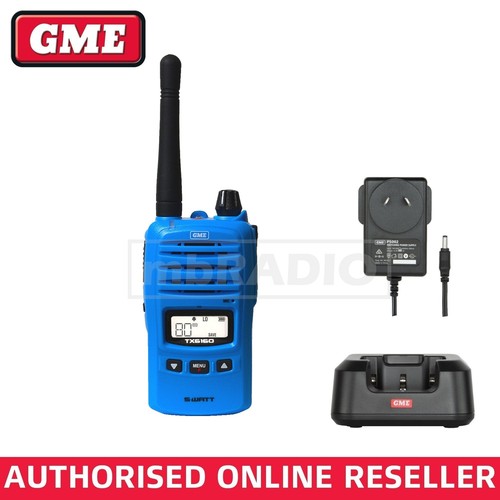 GME TX6160XBL 'BEYOND BLUE' 5 WATT IP67 CB HANDHELD RADIO | eBay