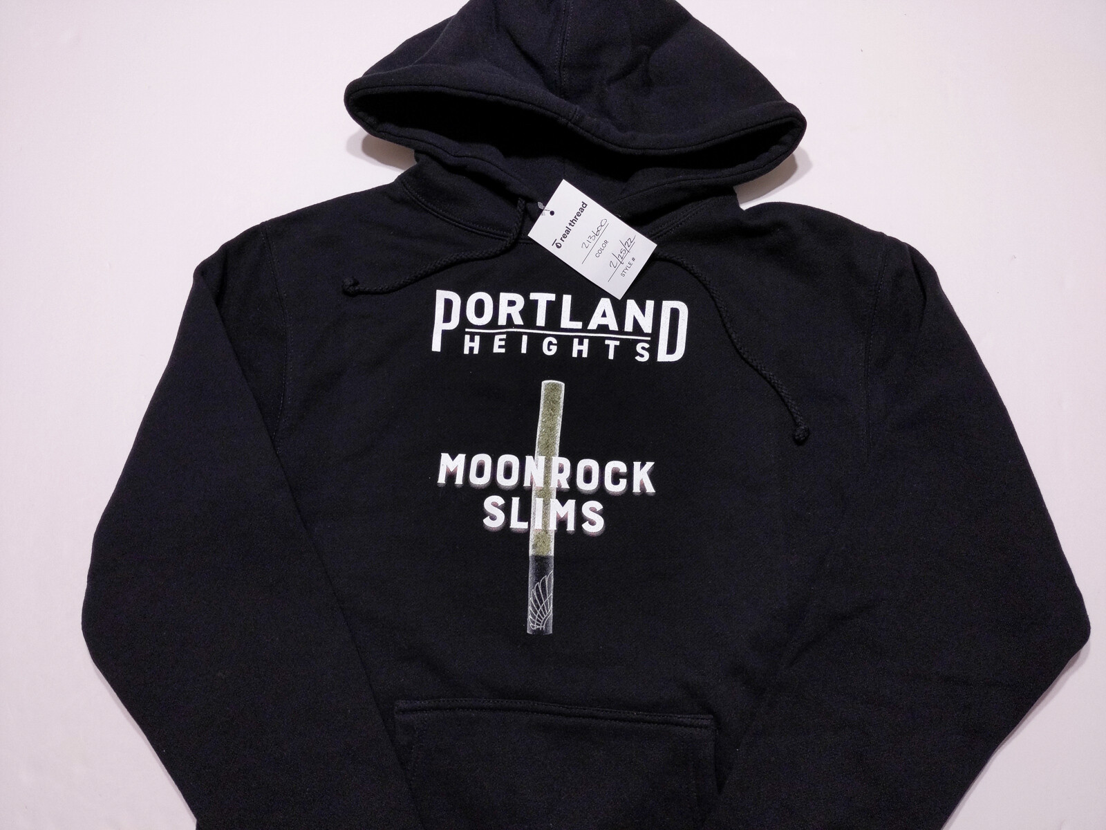 PORTLAND HEIGHTS MOONROCK BLUNT Hoodie Jacket Cannabis Black Small S ...