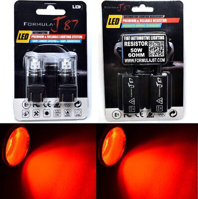 LED 4114 Red Resistor Bulb Light Brake Stop Tail Park Replacement ...