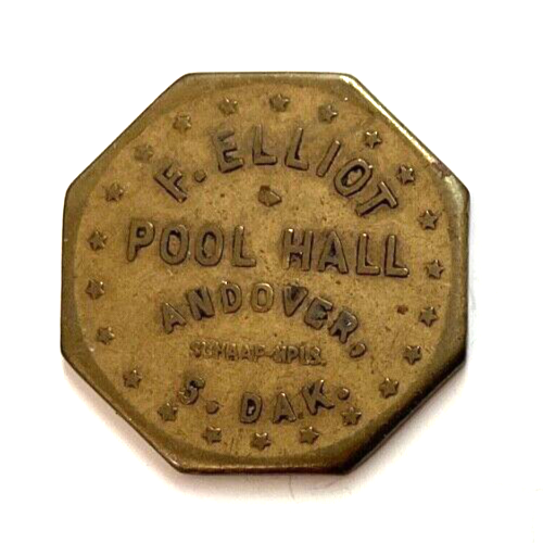 Andover South Dakota Elliot Pool Hall Token | eBay
