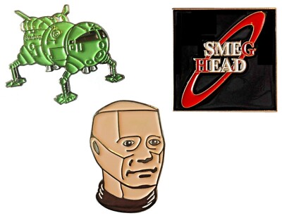 Red Dwarf Starbug, Kryten Robot Android & Smeg Head Enamel Sci Fi ...