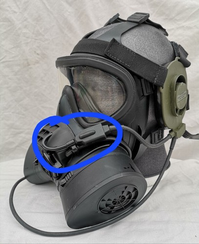 Bowman Microphone adapter for use with Fm12, S10 & GSR/FRR Gas Masks | eBay