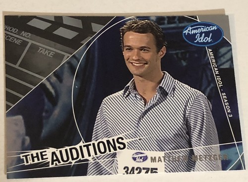 American Idol Trading Card #57 Matthew Metzger | eBay