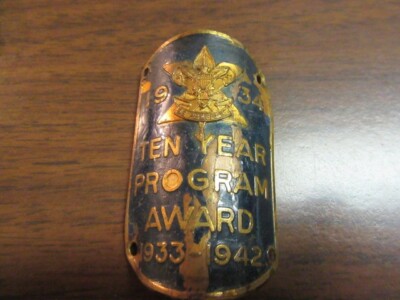 1934 Ten Year Program Award 1933-1942 Flag Staff Medallion NPC3 | eBay