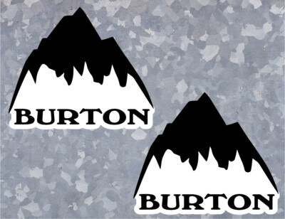2X Burton Snowboard Sticker - Skiing Snowboarding Mountain Sports | eBay