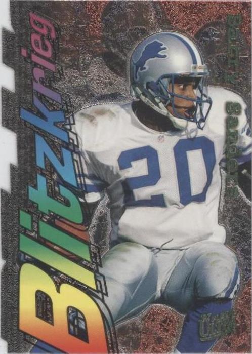 1997 Fleer Ultra - Blitzkrieg Barry Sanders #10 Die-Cut for sale online ...
