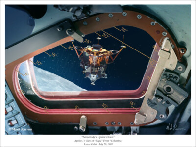 Apollo 11 Command Module Rendezvous Window Space Art Print - 18" x 24 ...