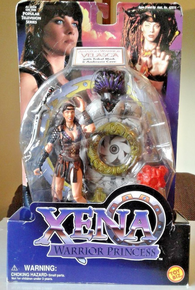 XENA WARRIOR PRINCESS VELASCA W/ TRIBAL MASK & CAVE 6" Action Figure ...