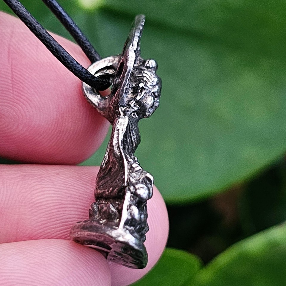 Medicine Buddha Necklace Pendant Indian God Cord Lace Amida Buddha ...