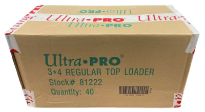 ULTRA PRO REGULAR 3X4 STANDARD TOP LOADER (40 PACKS - 25) TOPLOADER ...