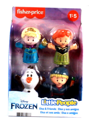 Fisher Price Disney Frozen Little People Elsa & Friends 4 Pc Character ...