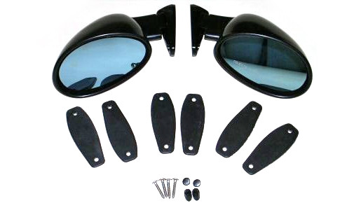 1 Set California Side Mirrors Street Hot Rod Custom Paintable ...