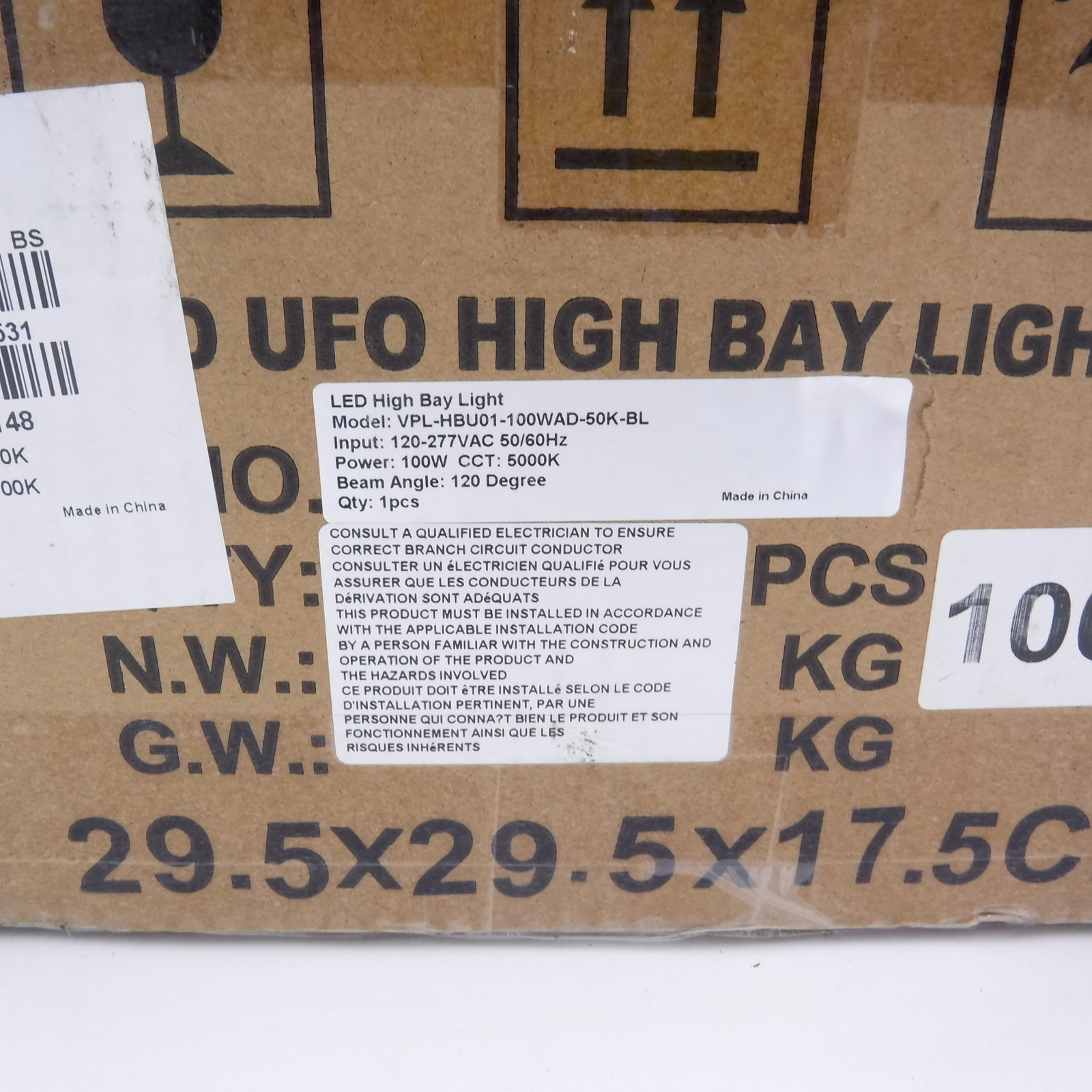 LED UFO High Bay Light VPL-HBU01-100WAD-50K-BL 100W 5000K 50/60Hz | eBay