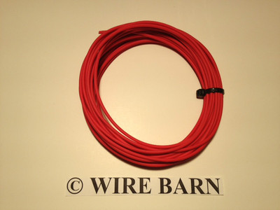 22 GAUGE TXL RED AUTOMOTIVE WIRE - HIGH TEMP - 25 FT PRIMARY HOOKUP ...