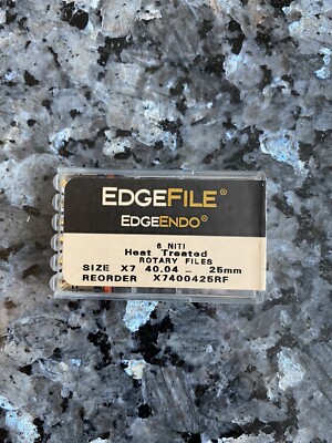 Edge Endo Edge Heat Treated Fire-Wire NiTi Files X7 40.04 - 25mm Pack ...