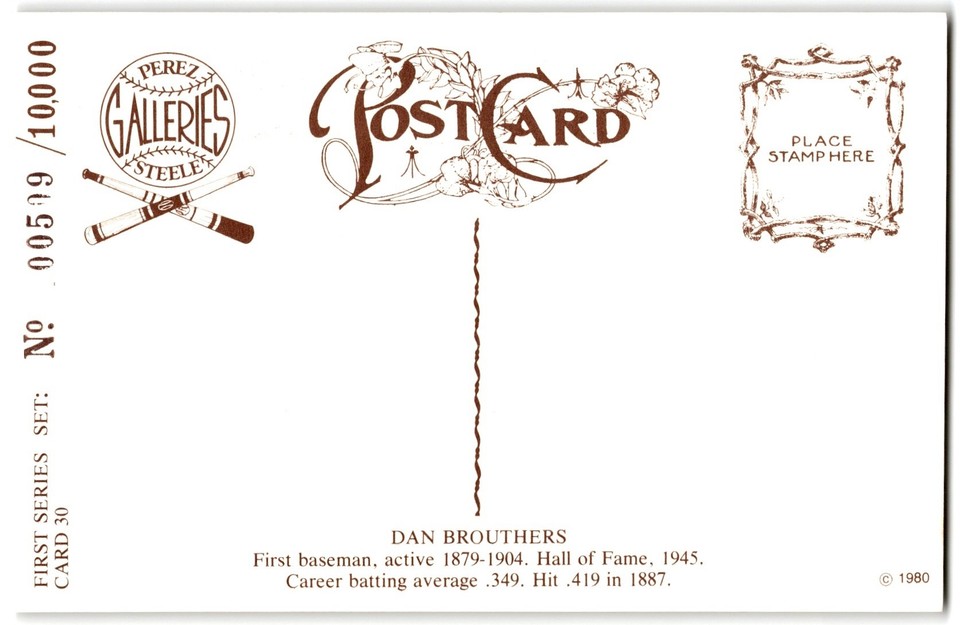 1980 First Series Dan Brouthers 509/10000 Buffalo Bisons #30 | eBay