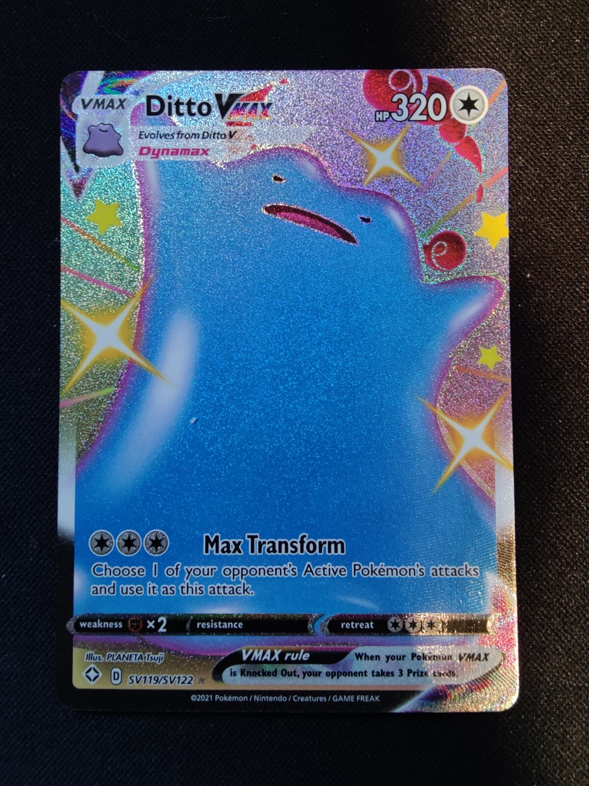 Pokemon TCG Card Shining Fates: Shiny Vault #SV119/SV122 Ditto VMAX | eBay