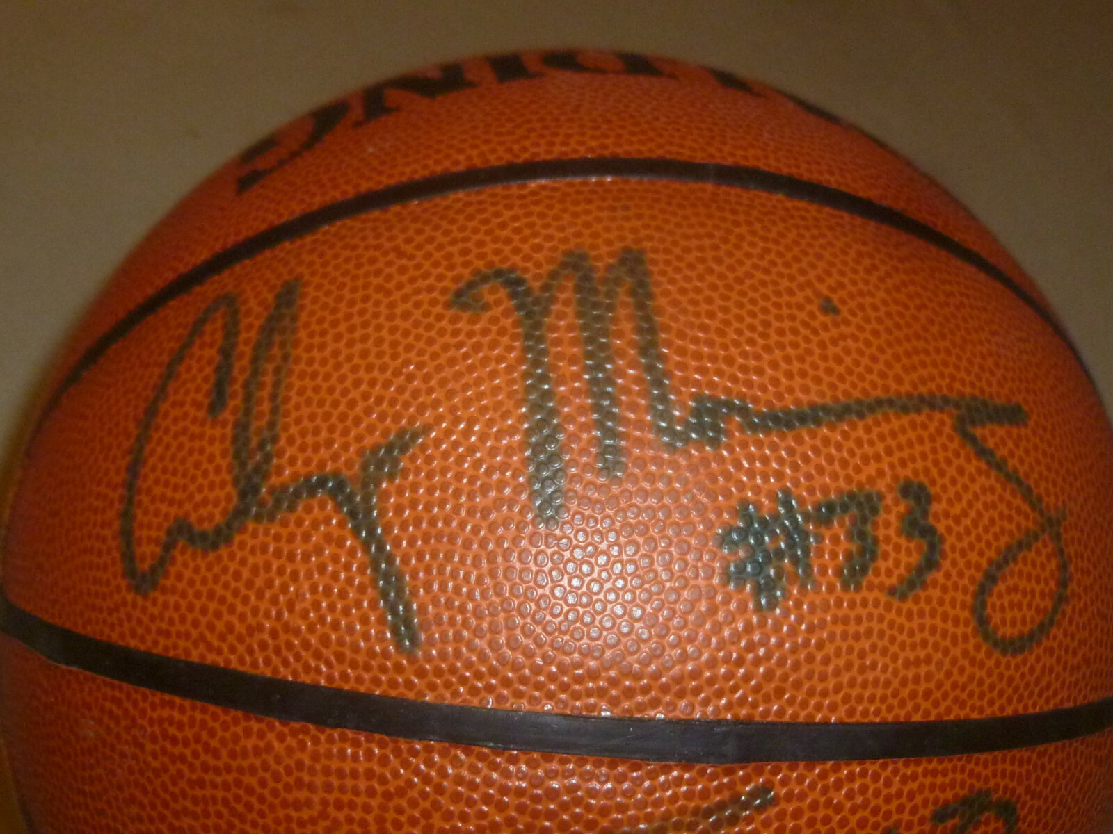 SIGNED AUTOGRAPHED BASKETBALL SHAQUILLE O NEAL ALONZO MOURNING SHAQ ...