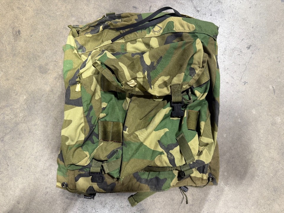 DAMAGED BAG ONLY US Army Woodland Combat Patrol Pack Camo Assault BDU ...