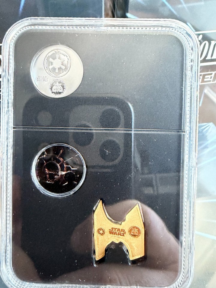 Star Wars Tie Fighter 1/4 oz Gold Coin - Bullion Plus Film Series 3 ...