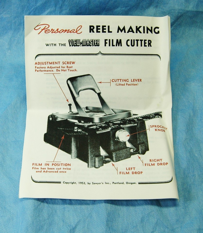 Vintage Working View-Master FC-1 Film Cutter with original box, 12 reel ...