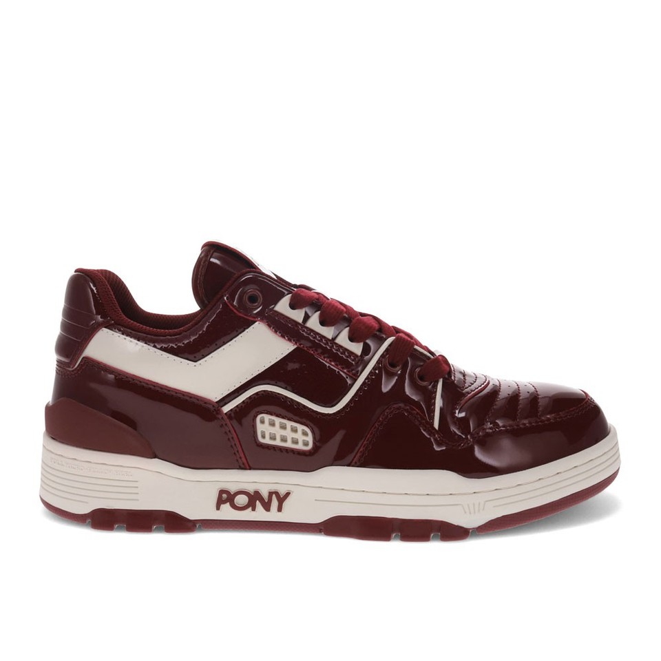 PONY Mens M100 Low Patent Genuine Leather Premium Lace Up Athletic ...