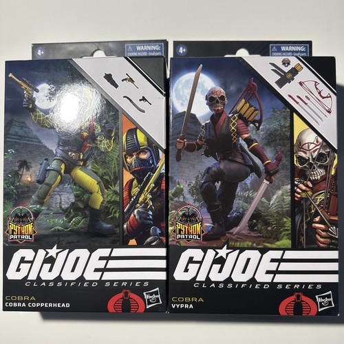 G.I. GI Joe Classified Series Python Patrol Vypra And Cobra Copperhead Exclusive | eBay