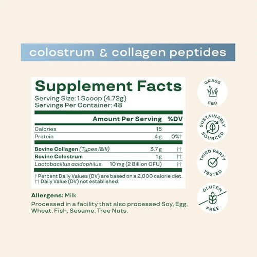 Bloom Nutrition Colostrum & Collagen Peptides, 0.64 Pounds | eBay