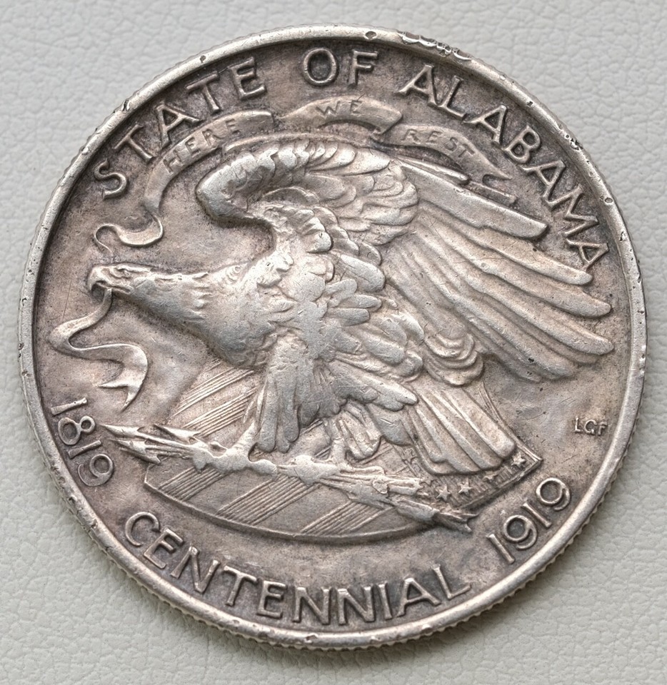 1921 50c State of Alabama Silver Commemorative Half Dollar /B35 | eBay