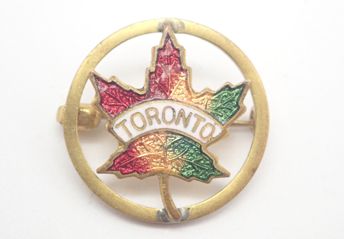 Toronto Leaf Canada Gold Tone Vintage Lapel Pin | eBay