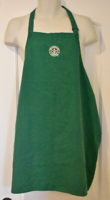 (2) Starbucks Coffee Aprons Green & Christmas Holiday Red Apron | eBay